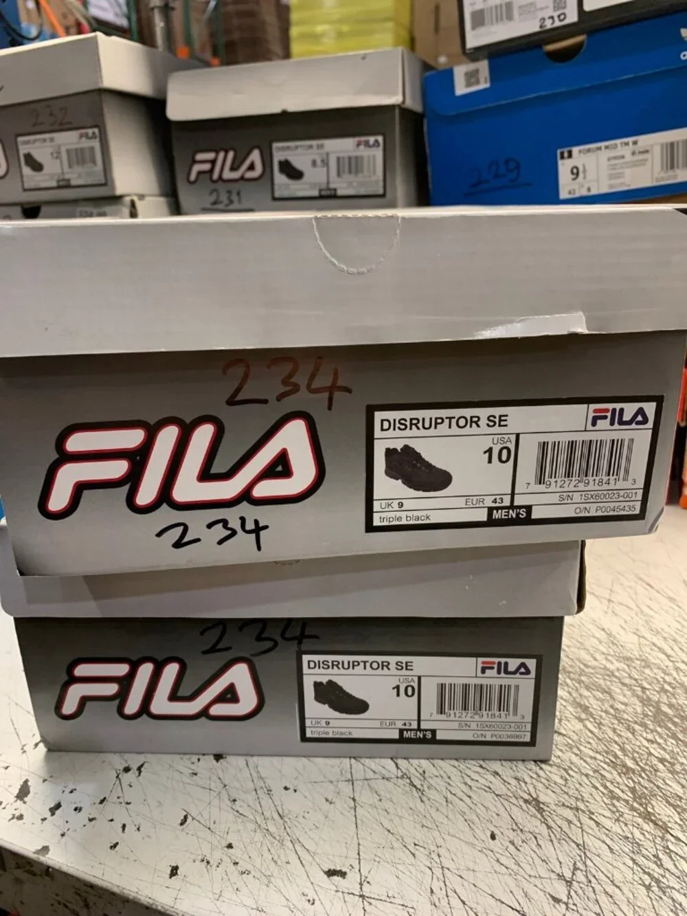Shoes | Fila Disruptor Se 1sx6023001 Triple Black Athletic Men Shoes ...